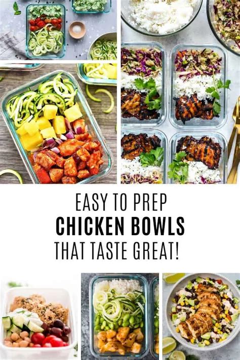 Chicken Meal Prep Bowls That Will Help You Get Through The Week