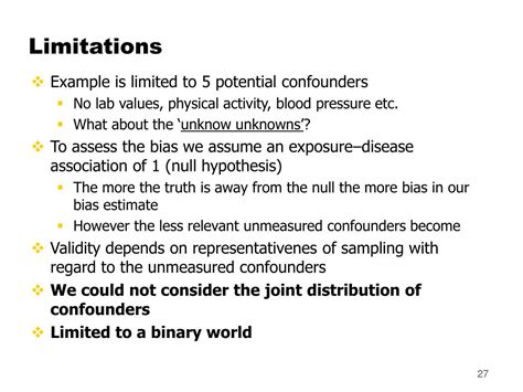 Ppt Sensitivity Analysis For Residual Confounding Powerpoint Presentation Id 6381093