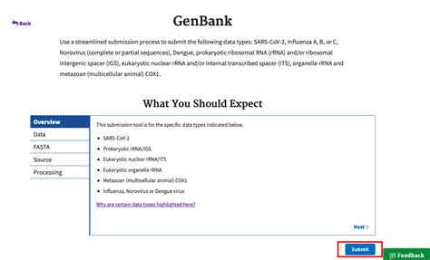 Genbank Upload Pipeline 1 Genbank Submission Portal — Si Barcode Network Informatics