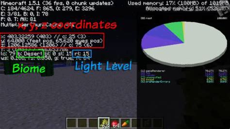 Debug Screen Minecraft