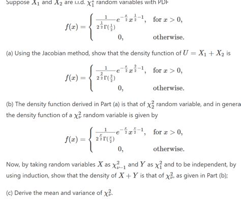 suppose x1 and x2 are i i d χ12 random variables