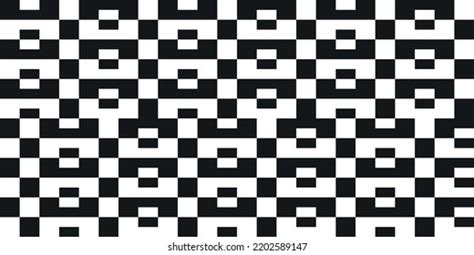 Repeating Pattern Black White Rectangles Creates Stock Vector Royalty Free 2202589147