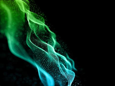 Free Photo D Render Of A Flowing Particles Science Background With Shallow Depth Of Field