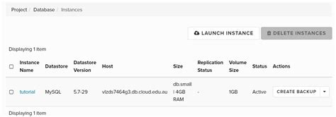 Backup And Restore A Database Instance Nectar Research Cloud Tutorials