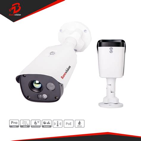 Surveillance Visible Thermal Dual Spectrum Bullet Security Cctv Video Camera Ip Camera And