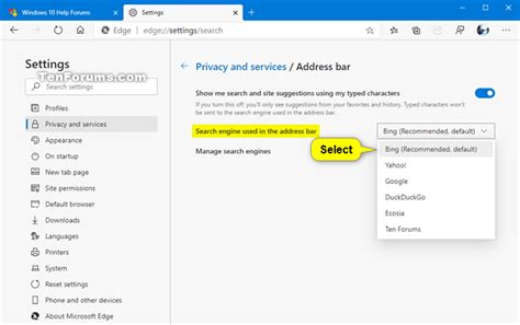 How To Set Default Search Engine In Edge Zaunmaler