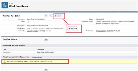 How To Create Time Dependent Workflow Actions In Workflow Rules In Salesforce