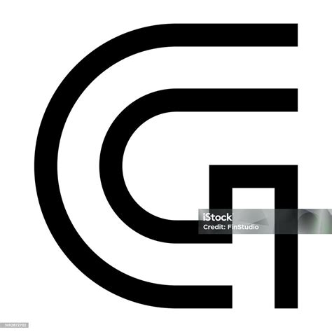 전문적인 혁신적인 이니셜 Cg 로고 및 Gc 로고 레터 Cg 또는 Gc 미니멀하고 우아한 모노그램 프리미엄 비즈니스 예술적
