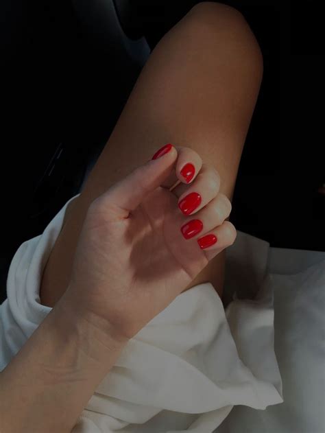 Красные ногти Гвоздь Маникюр Шеллак маникюр дизайн