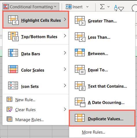 Recognizing The Duplicate Data In Excel Lists