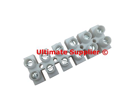 15a 15 Amp Terminal Block Strips 6 Way Joiner Connectors Electrical