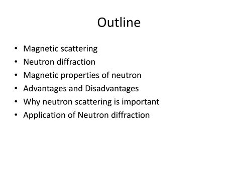 Neutron Diffraction Ppt