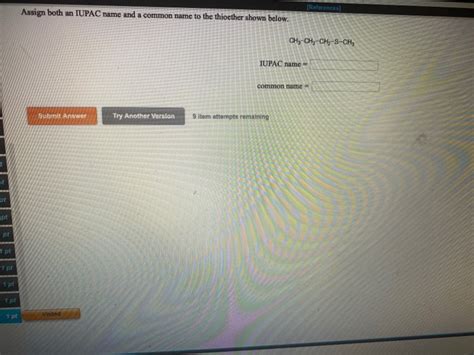 Solved References Assign Both An IUPAC Name And A Common Chegg Com