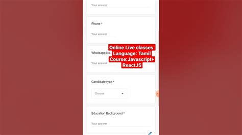 React Js Tamil Frontend Web Development Shorts Webdevlopment Freshersjobs Reactjs