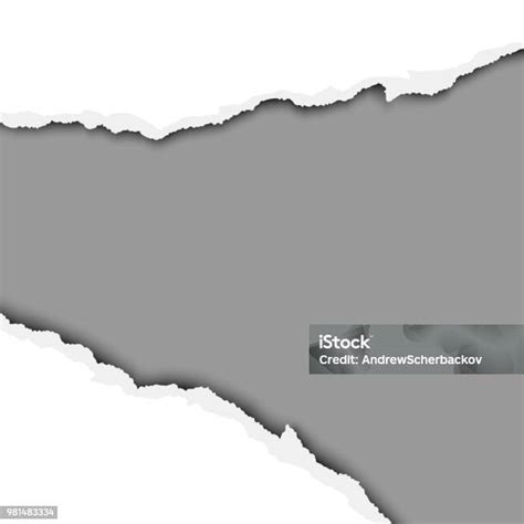 결과 창의 진한 회색 배경으로 종이의 시트에 넓은 구멍을 찢 어 벡터 템플릿 종이 디자인 결과 창의 진한 회색 배경으로 종이의 시트에 넓은 구멍을 찢 어 벡터 템플릿 종이