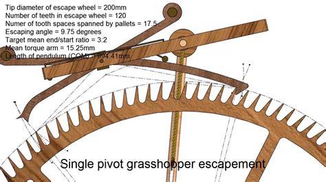 Single Pivot Grasshopper Escapement Invented By John Harrison Youtube