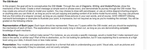 Solved The OSI Model I Need Diagrams As Well Which Is Very Chegg Com