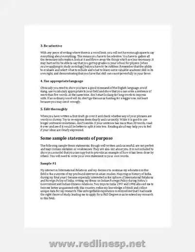 50 Free Statement Of Purpose Template Word RedlineSP