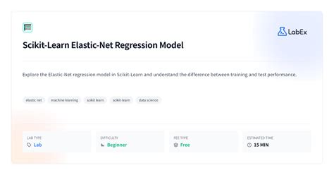 Modelo De Regressão Elastic Net Com Scikit Learn Labex