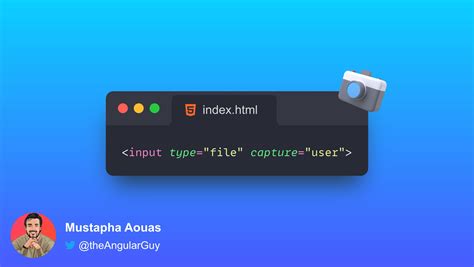 You Can Open A Device Camera Directly From The Html Using The Capture Attribute Set It To