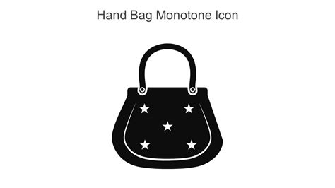 Hand Bag Monotone Icon In Powerpoint Pptx Png And Editable Eps Format PPT Sample
