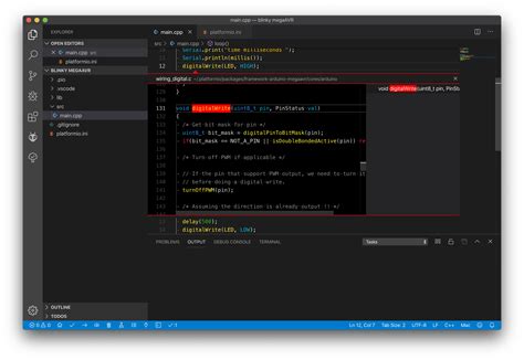 Bug With Peek Declaration And Peek Definition Also With Go To Issue Arduino