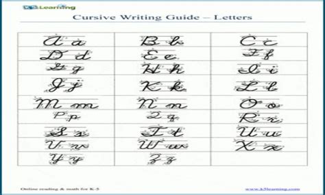 CURSIVE WRITING