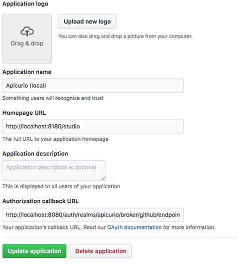 Facing Issue While Linking Github Account Issue 377 Apicurio