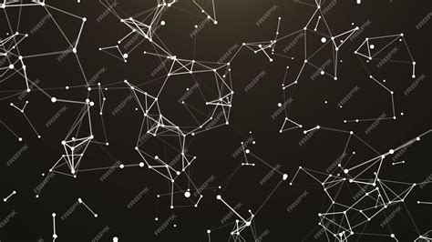 Premium Photo Creative Technology Background With Plexus And Optical Flares Data