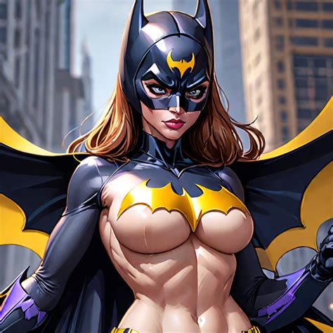 Rule 34 Ai Generated Batgirl Batman Series Big Breasts Brown Hair