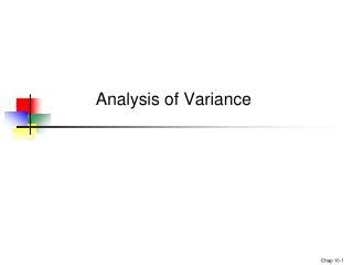 PPT Analysis Of Variance PowerPoint Presentation Free Download ID 5554655