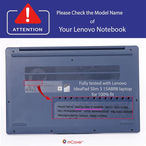 MCover For Lenovo Ideapad Slim 3 3i 15ABR8 15AMN8 15IAH8 15IAN8 15IRH8 15IRU8 15 Inch Windows
