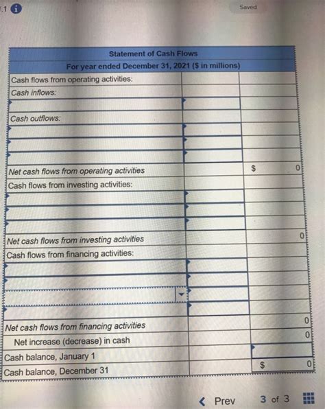 Solved Exercise Static Statement Of Cash Flows Chegg