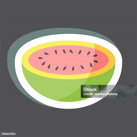 스티커 멜론 과일과 야채 기호에 적합합니다 편집 가능한 간단한 디자인 디자인 템플릿 벡터 간단한 기호 그림 0명에 대한 스톡 벡터 아트 및 기타 이미지 Istock
