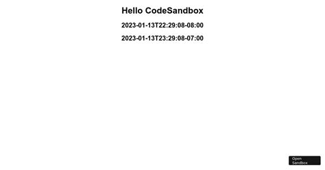 Moment Timezone Test Forked Codesandbox