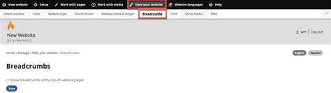 The Wildfire Menu Wildfire Helpsite