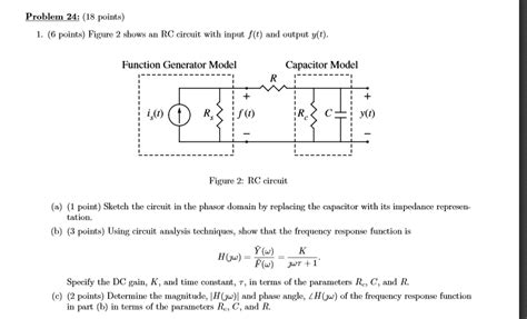 Solved Figure Shows An RC Circuit With Input F T And Chegg