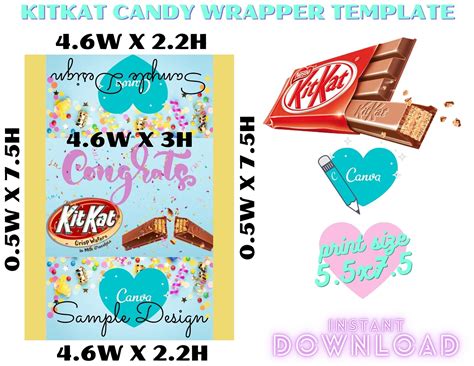 Kitkat Wrapper Template