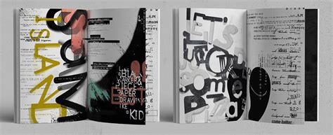 Magazine Interview Layout Design Grunge Style Behance