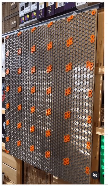 My Honeycomb Storage Wall System Enhanced With Mobile Slide Rails And