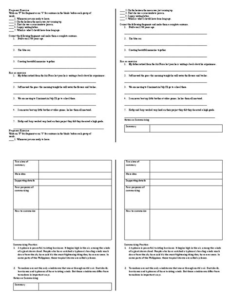 Fragment Exercise Pdf Tropical Cyclones Storms