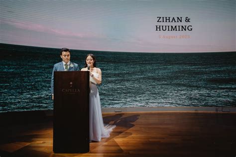 Hui Ming And Zi Hans Elegant Wedding At Capella Singapore With