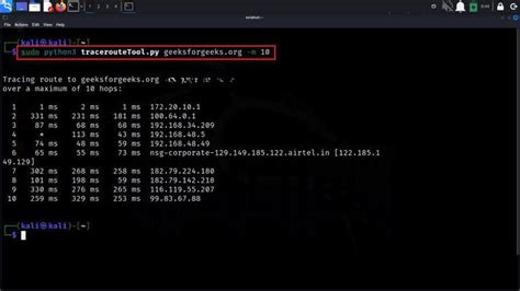 Traceroute Implementation On Python Geeksforgeeks