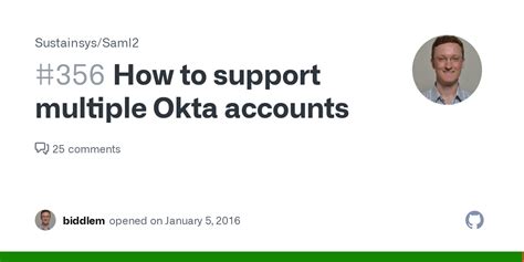 How To Support Multiple Okta Accounts Issue 356 Sustainsys Saml2