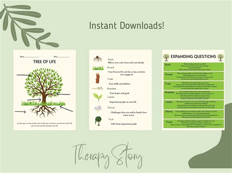 Tree Of Life Therapy Activity Printable Download Pdf Download