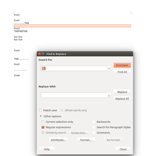 Libreoffice Remove Empty Lines Using Regex And Altsearch Stack Overflow
