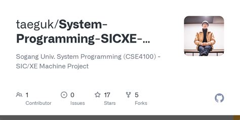 Github Taeguksystem Programming Sicxe Project Sogang Univ System