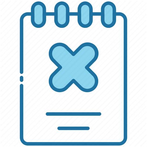 Notepad Delete Remove Cancel Document Writing Icon Download On Iconfinder