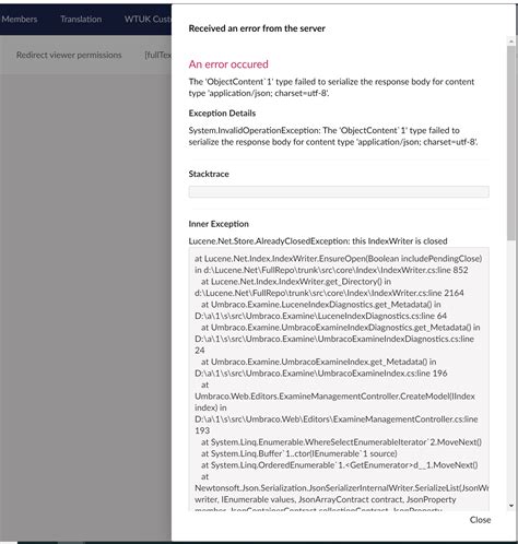 Examine Index Issues In Umbraco 860 Lucenenetstore