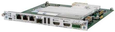 Crestron Dm Nvx 360c Dm Nvx 4k60 4 4 4 Hdr Network Av Encoder Decoder Card Full Compass Systems